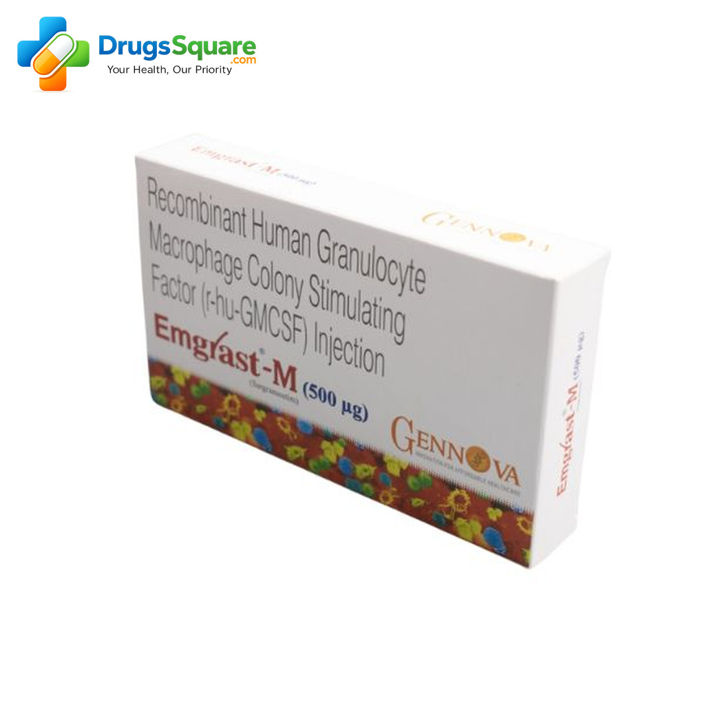 Buy E mgrast M Sargramostim 500mcg Injection Online At Affordable Price ...
